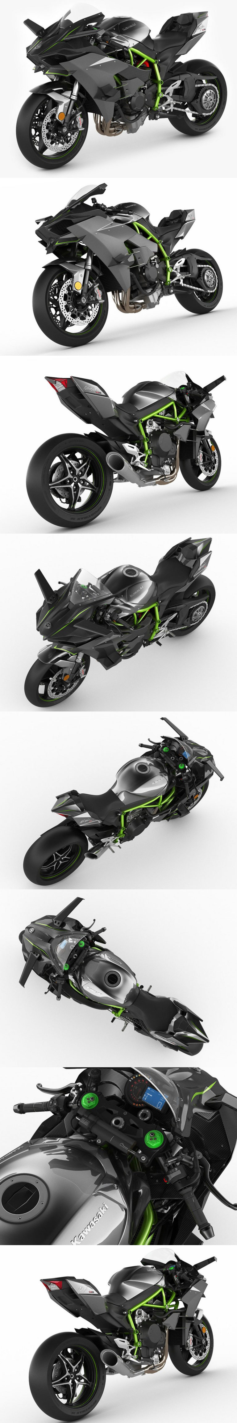Desire FX 3d models | Kawasaki Ninja H2R 3D Model