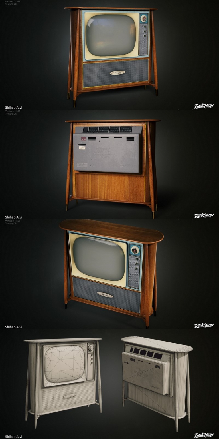 Desire FX 3d models | Retro TV – 3D Model