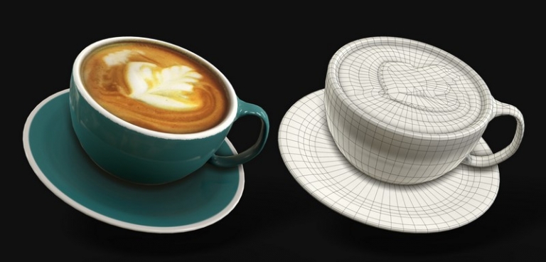Desire FX 3d models | Cup of Latte – 3D Model