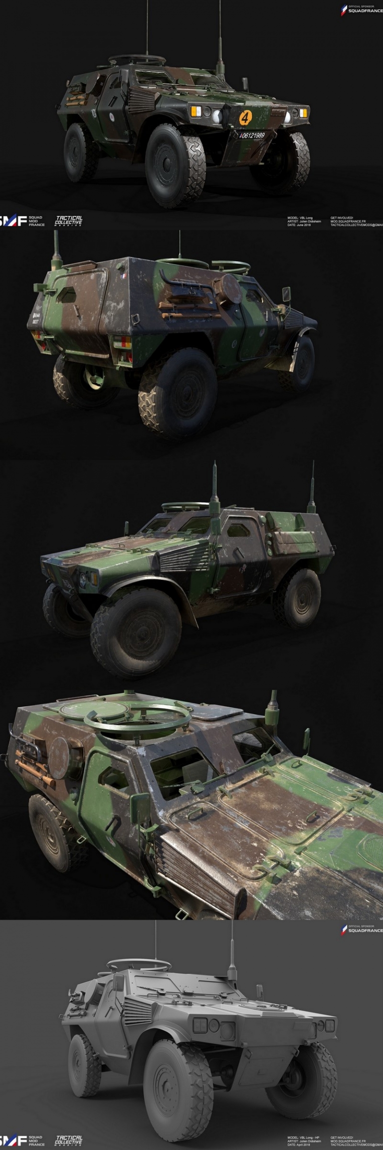 Desire FX 3d models | Panhard General Defence VBL 4×4 Vehicle – 3D Model