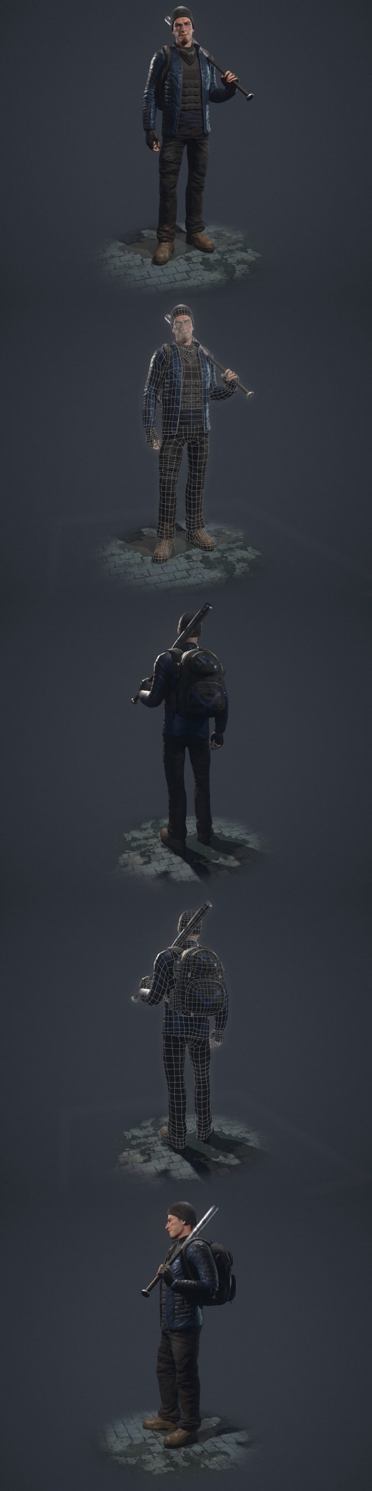 Desire FX 3d models | Street Bandit Character Concept – 3D Model