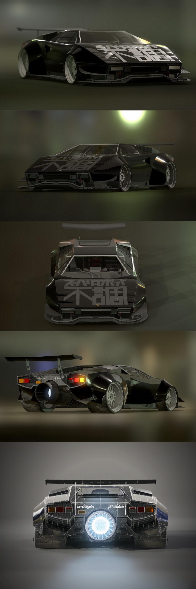 Desire FX 3d models | Jet Countach Concept – 3D Model