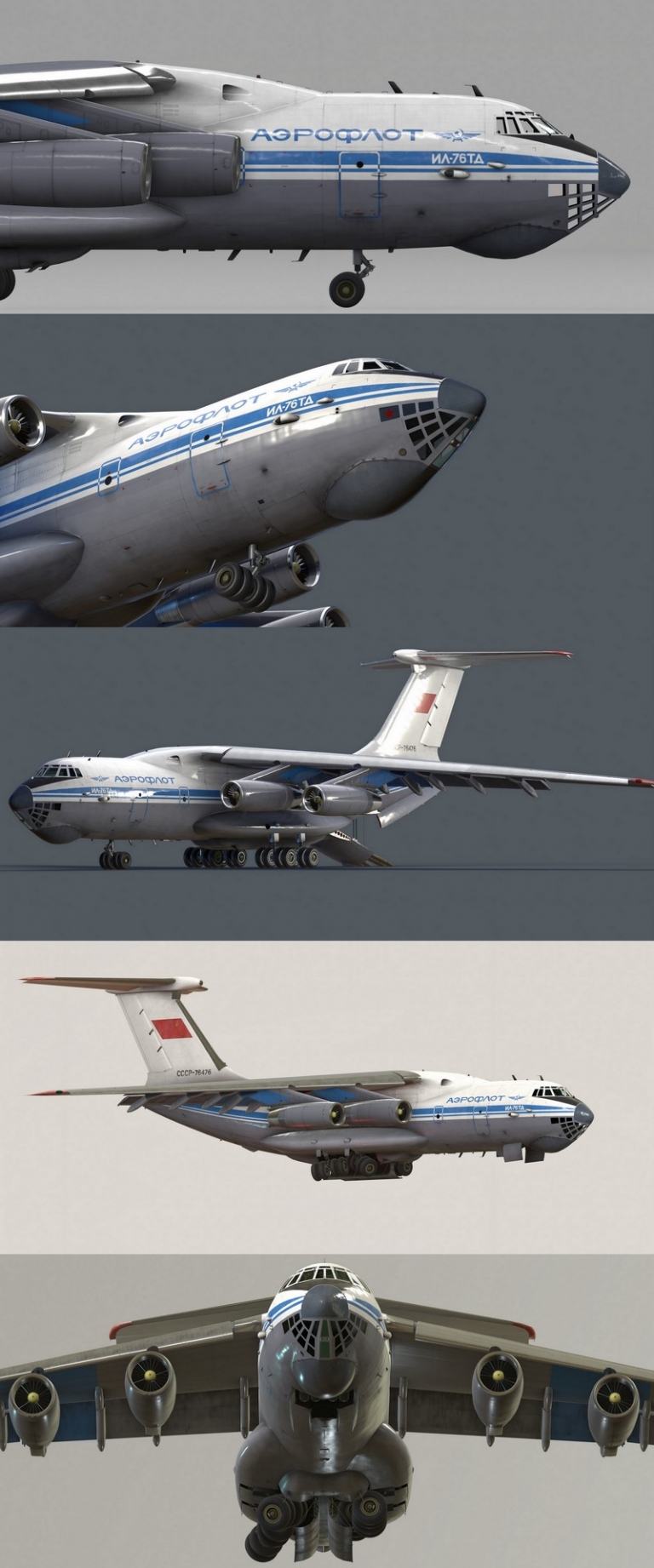 Desire FX 3d models | “Ilyushin” IL-76 TD – 3D Model