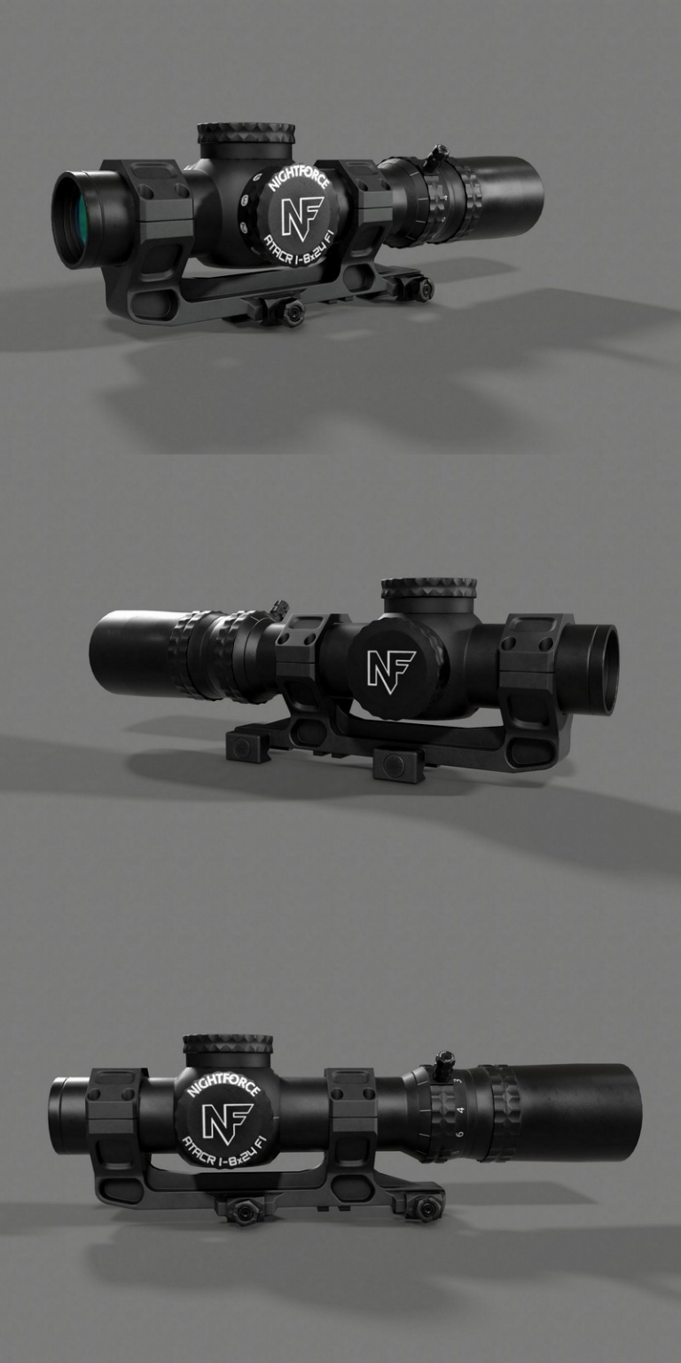 Desire FX 3d models | Nightforce ATACR 1-8×24 F1 – Night Vision Scope ...