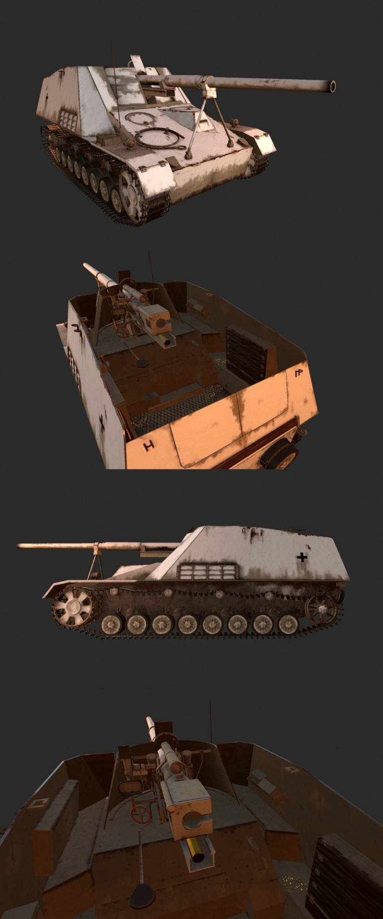 Desire FX 3d models | Nashorn Tank Destroyer – 3D Model