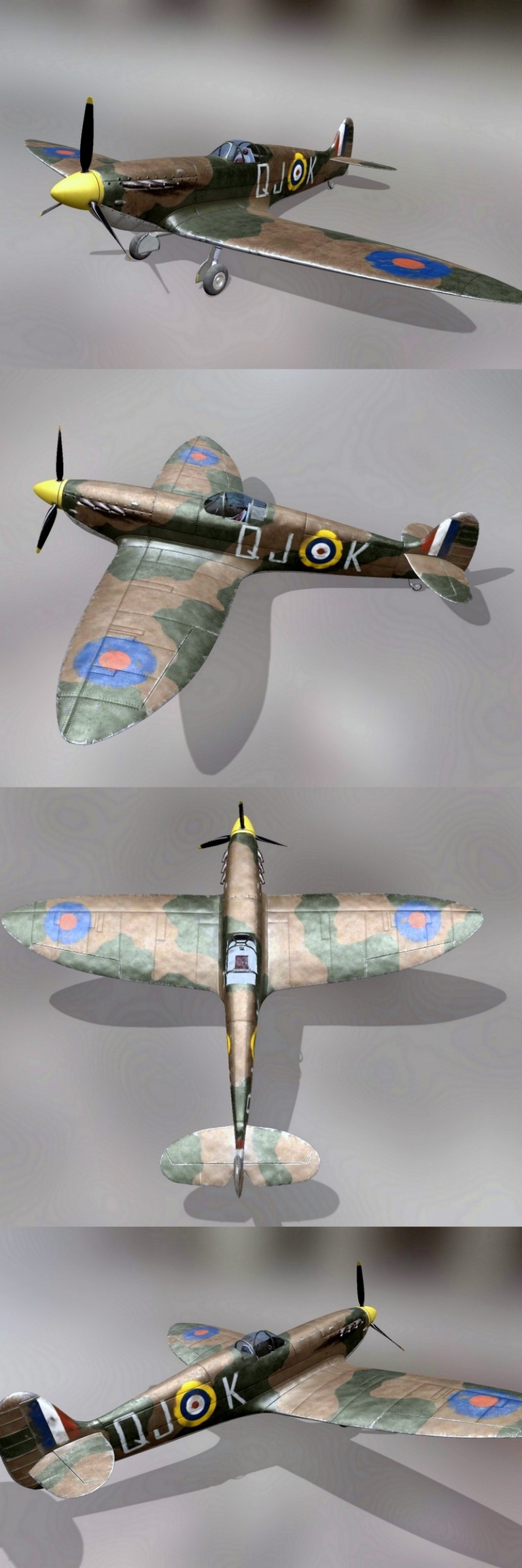 Desire FX 3d models | Supermarine Spitfire MK2A – 3D Model