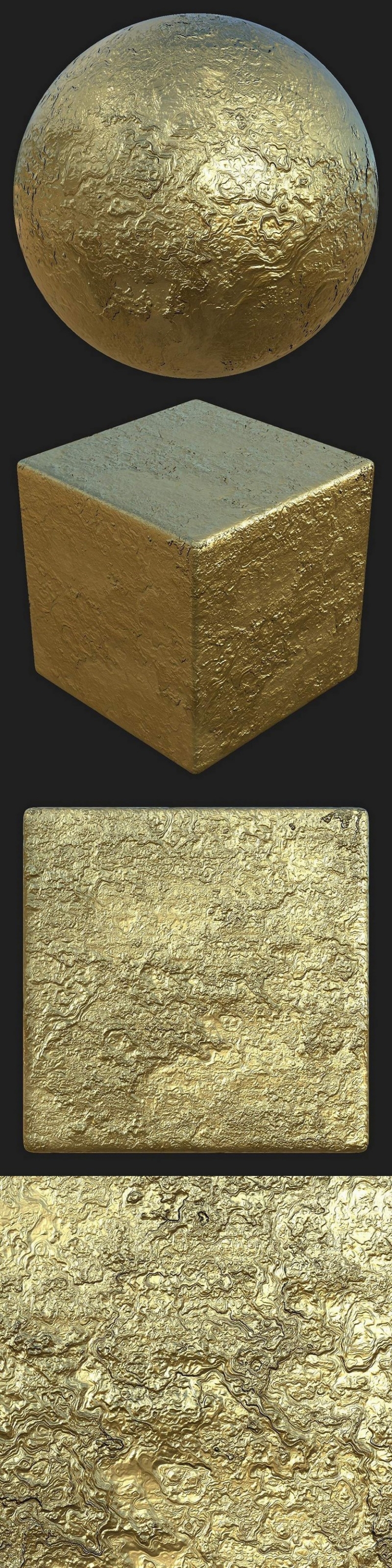 Desire FX 3d models | Gold PBR Texture #1