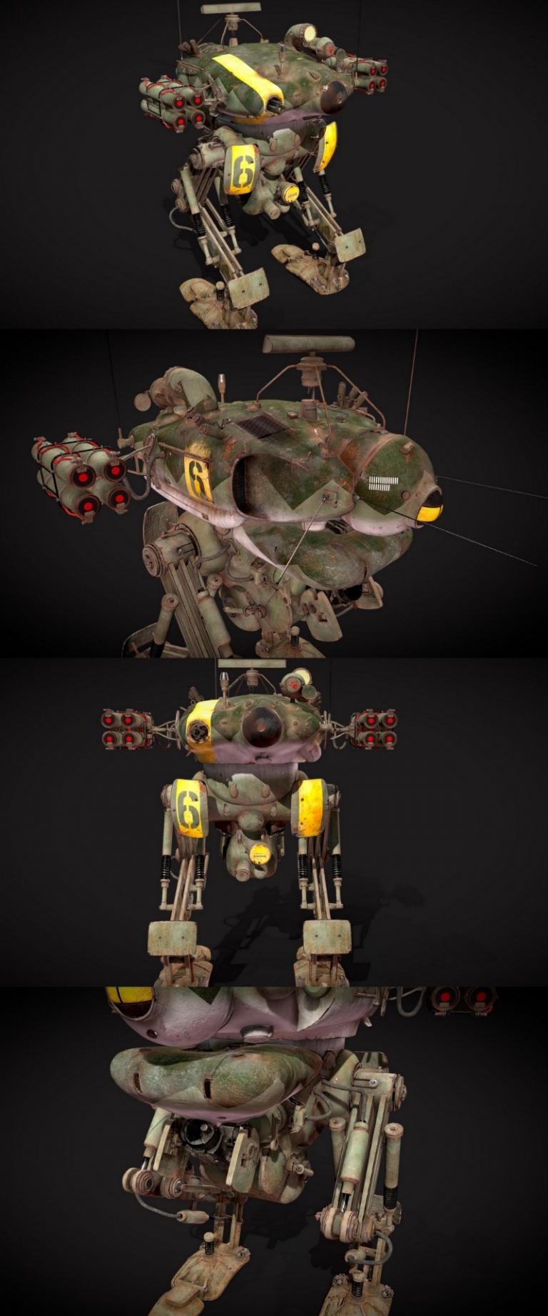 Desire FX 3d models | Atom Punk Mecha Tank – 3D Model
