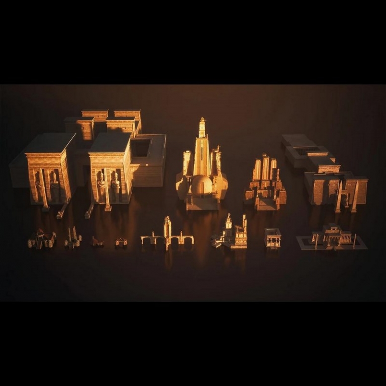 Desire FX 3d models | KitBash3D Mini Kit: Ancients