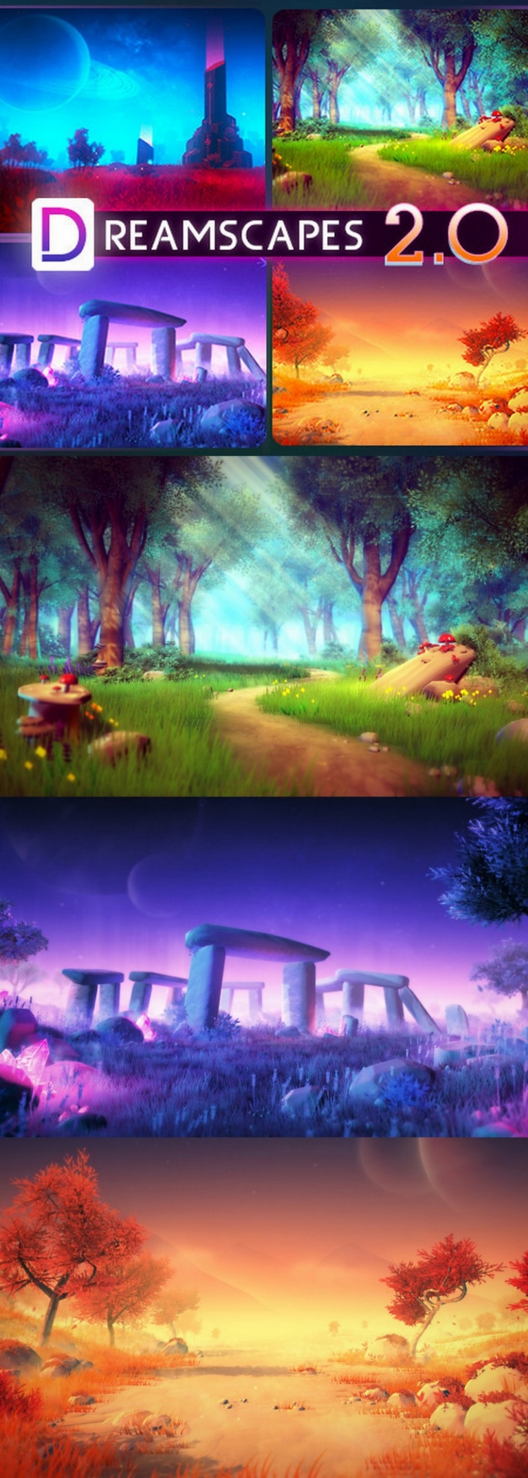 Desire FX 3d models | Unity Asset – Dreamscapes 2.0