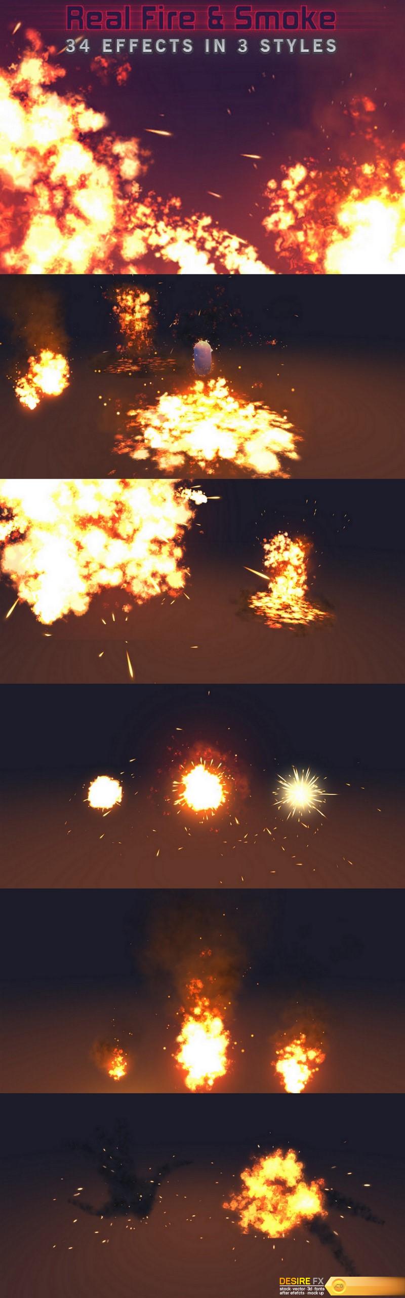 Desire FX 3d models | Unity Asset – Real Fire & Smoke UPDATE v1.01.