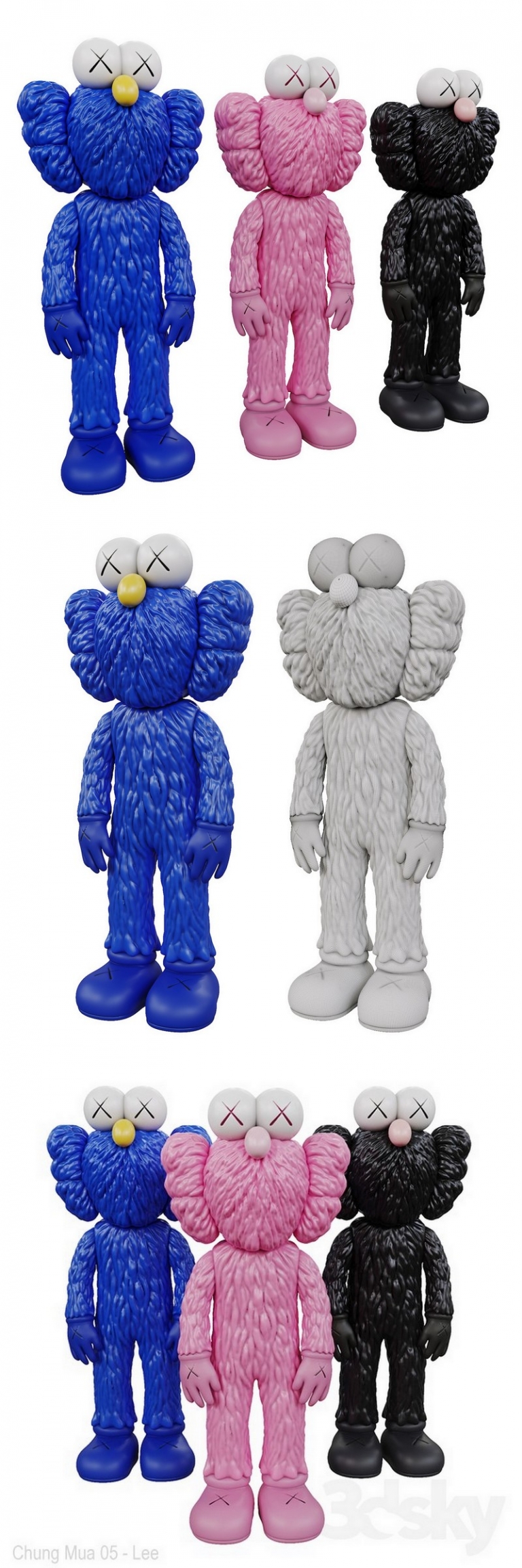 Desire FX 3d models | HEROES OF THE COMIC “CHARACTER KAWS BFF”