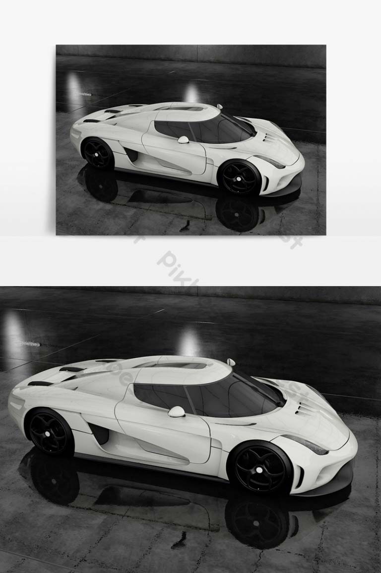 Desire FX 3d models | C4D model white coupe default renderer Decors ...