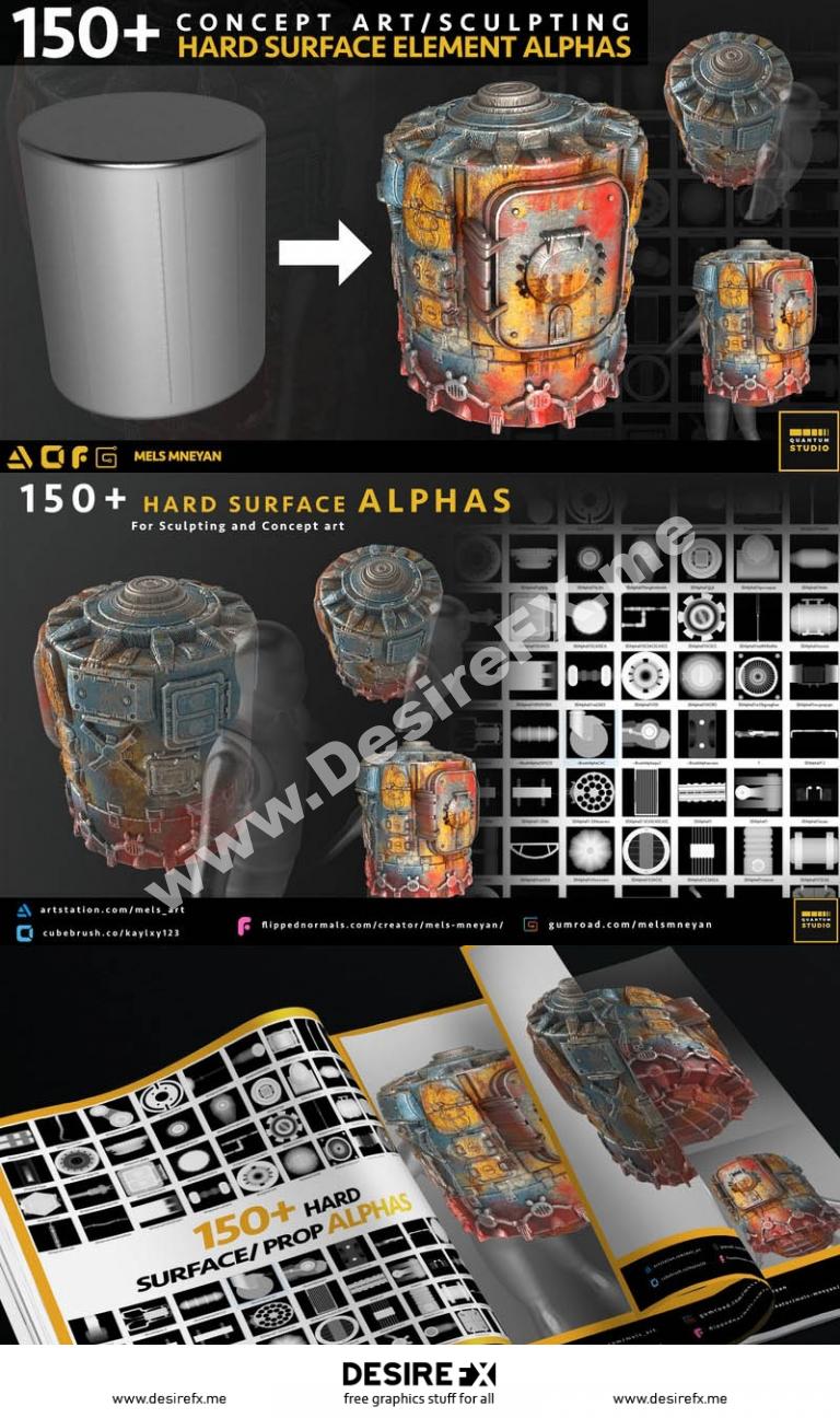 Desire FX 3d models | 150+ Hard Surface Prop Alphas