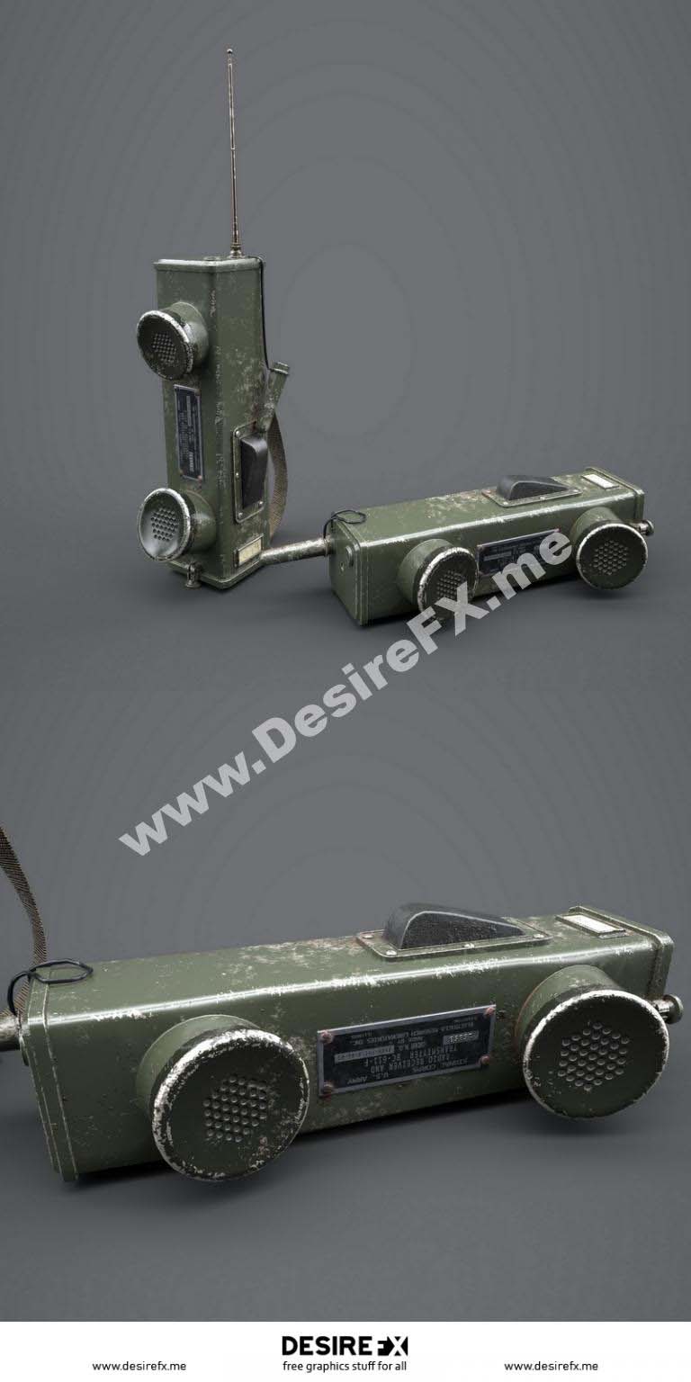 Desire FX 3d models | WW2 Hand Talk Radio
