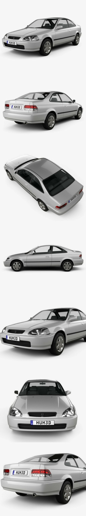 Desire FX 3d models | Honda Civic coupe 1996 3D model