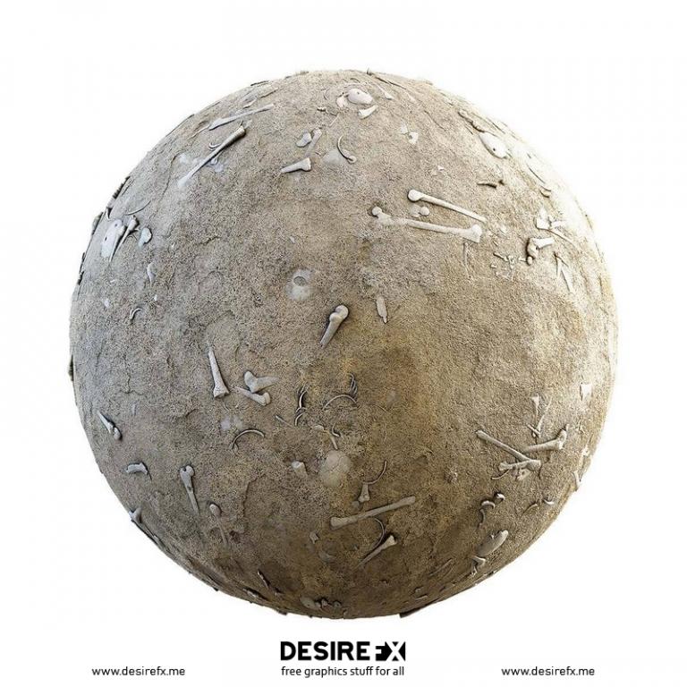 Desire FX 3d models | Bones on desert PBR Textures
