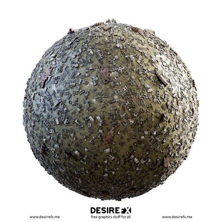 Desire FX 3d models | Brick and water rubble PBR Textures
