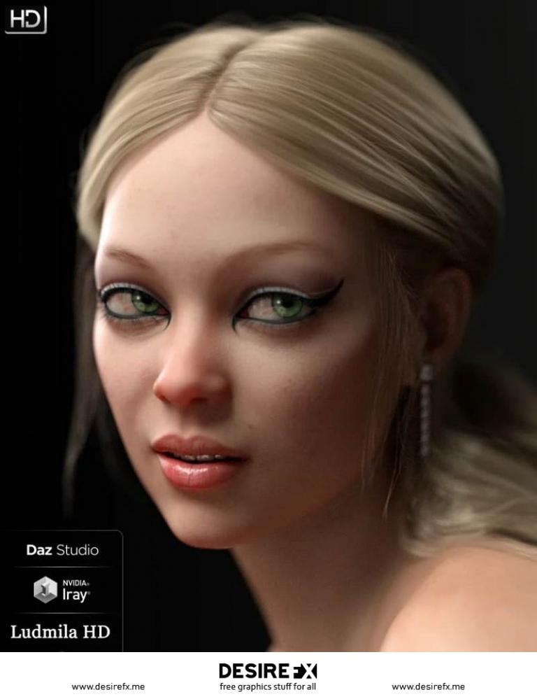 Desire FX 3d models | Ludmila HD For Genesis 8 Female