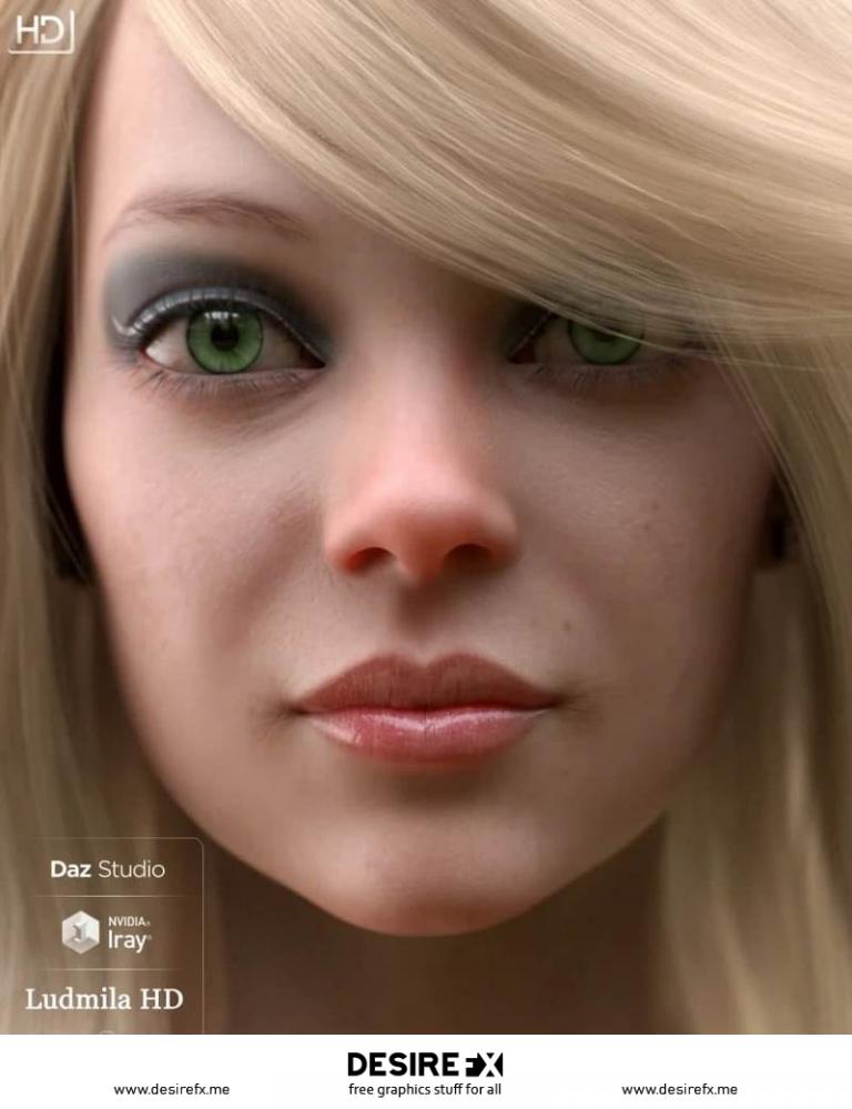 Desire FX 3d models | Ludmila HD For Genesis 8 Female