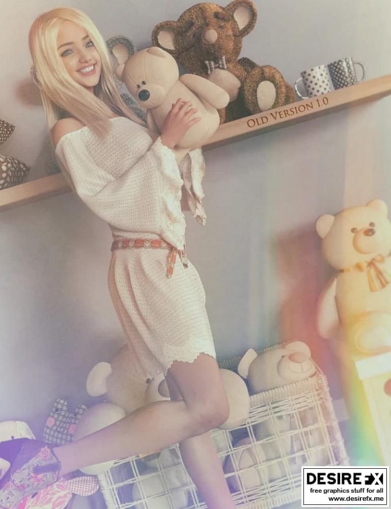 Desire FX 3d models | HD Kayla Remake and Kayla Hair for Genesis 8 Female