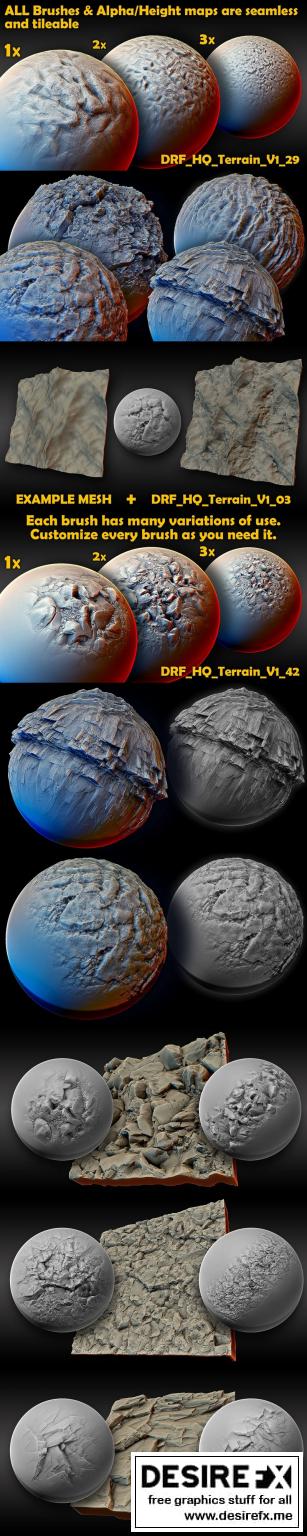 Desire FX 3d models | Ultra HQ Terrain Rock Seamless Sculpt Zbrush ...