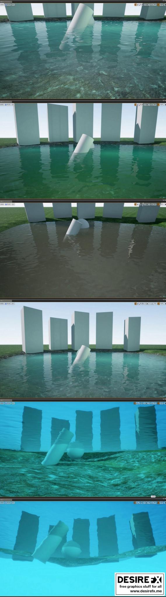 Desire FX 3d models | Unreal Engine – Real dynamic water – Create lake ...