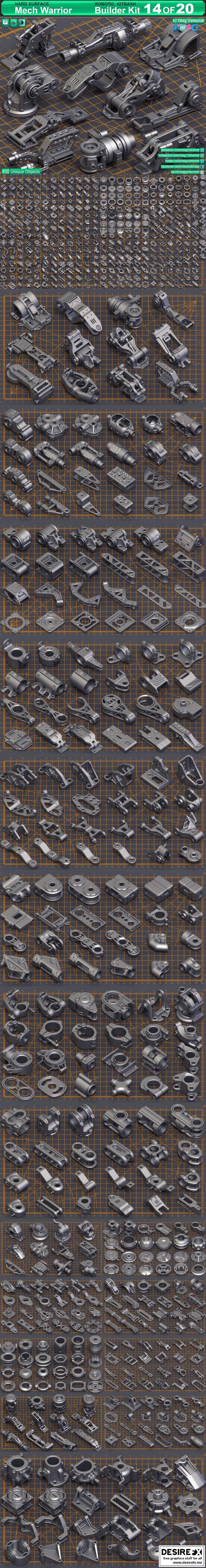 Desire FX 3d models | ArtStation Mega Pack Sci-Fi Hard Surface KITBASH ...