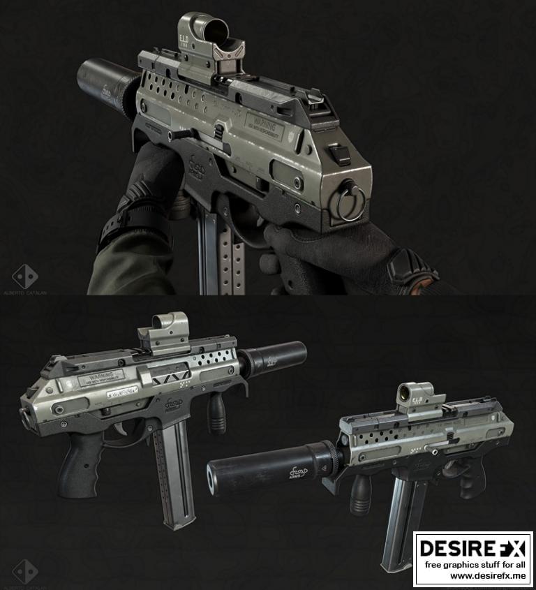 Desire FX 3d models | Concept 10mm AUTO SMG