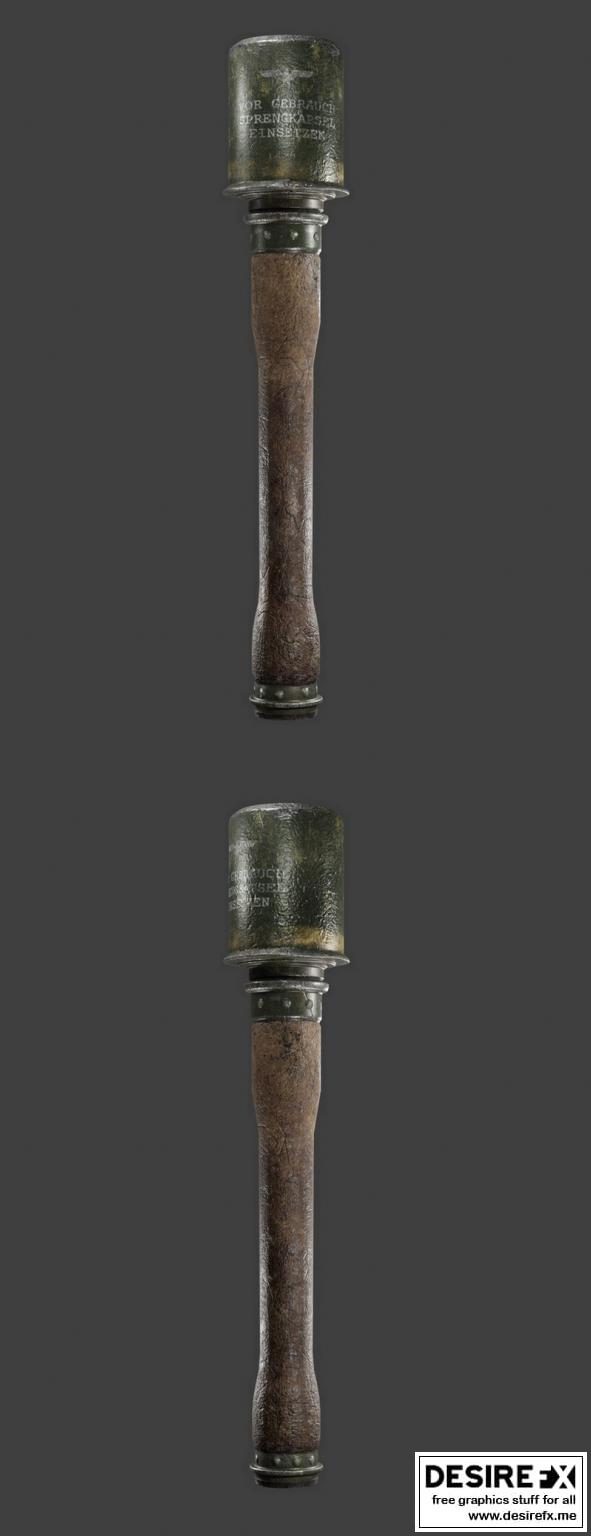 Desire FX 3d models | M24 – WWII German Stick Grenade