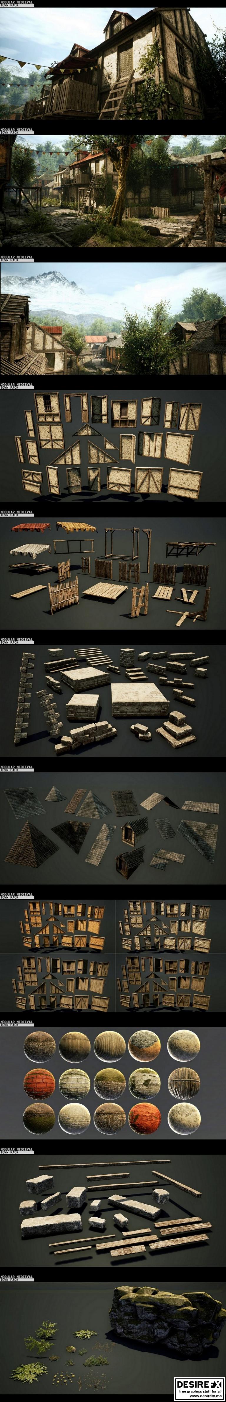 Desire FX 3d models | MODULAR MEDIEVAL ASSET PACK