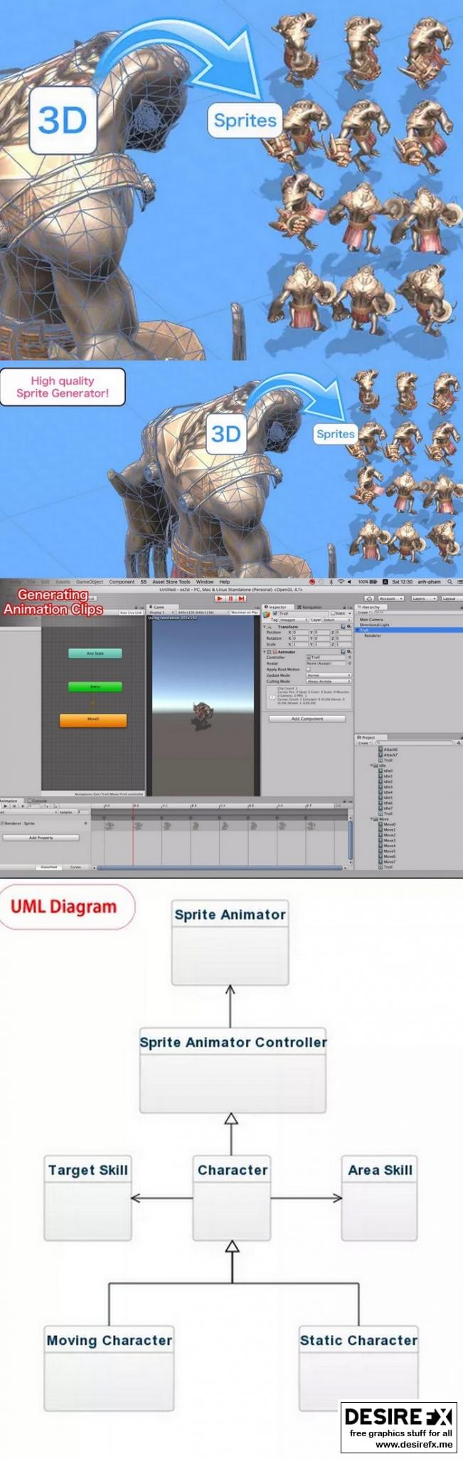 Desire FX 3d models | SS2d Sprites Generator & High Performance RTS System