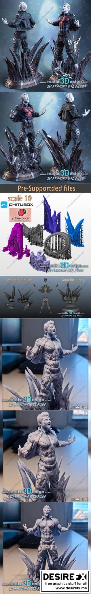 Desire FX 3d models | IceMan – Marvel comics – 3D Print Model