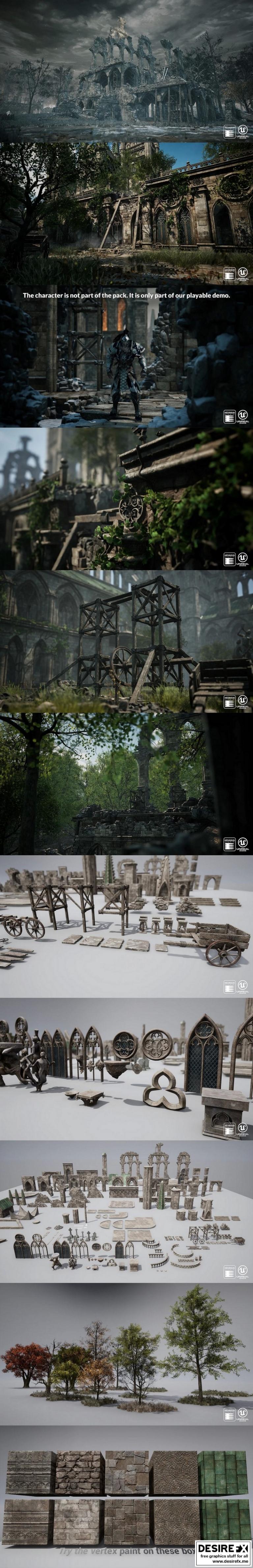 Desire FX 3d models | Unreal Engine – Gothic Mega Pack by Meshingun Studio