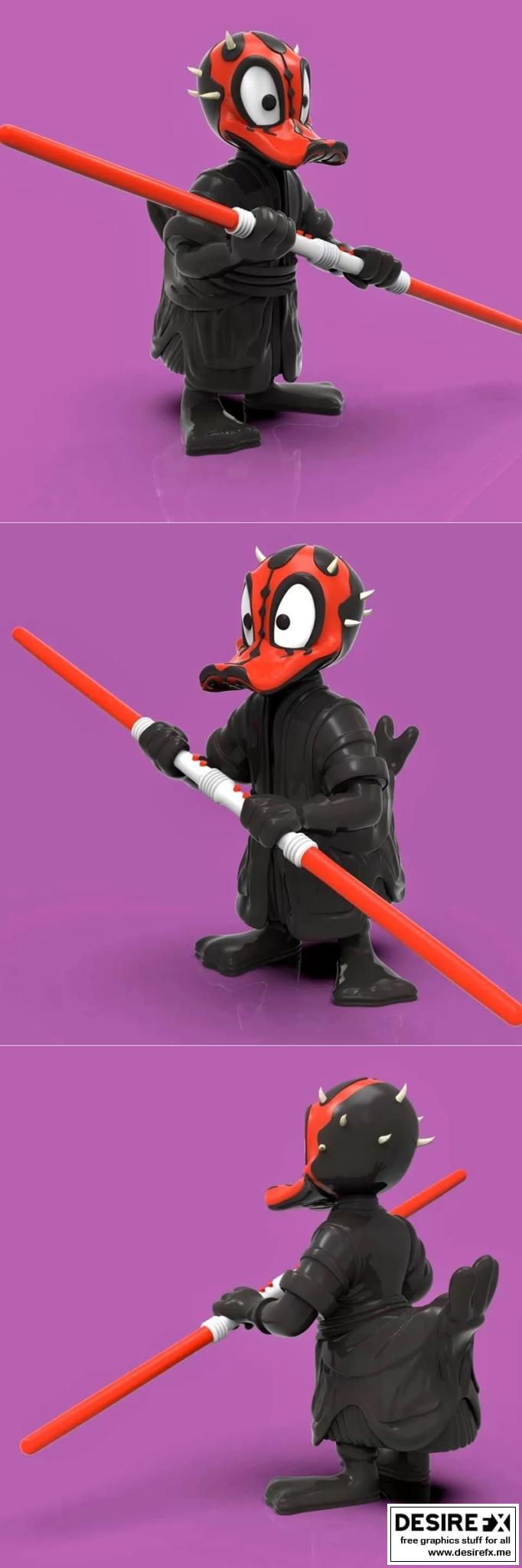 Desire FX 3d models | Donald as Darth Maul Star Wars Fanart – 3D Print ...