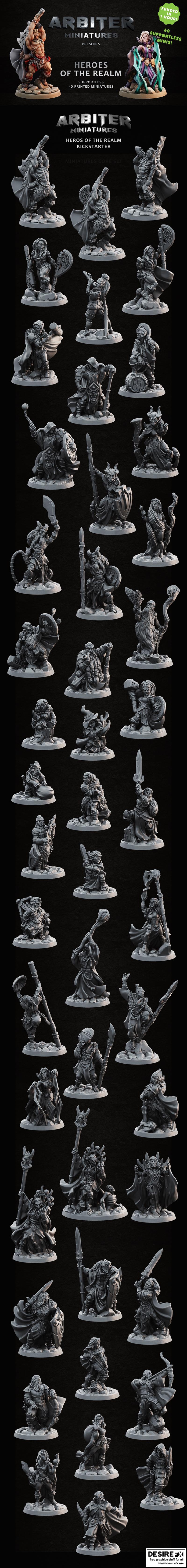 Desire FX 3d models | Kickstarter 3: Heroes of the realm – 3D Print Model