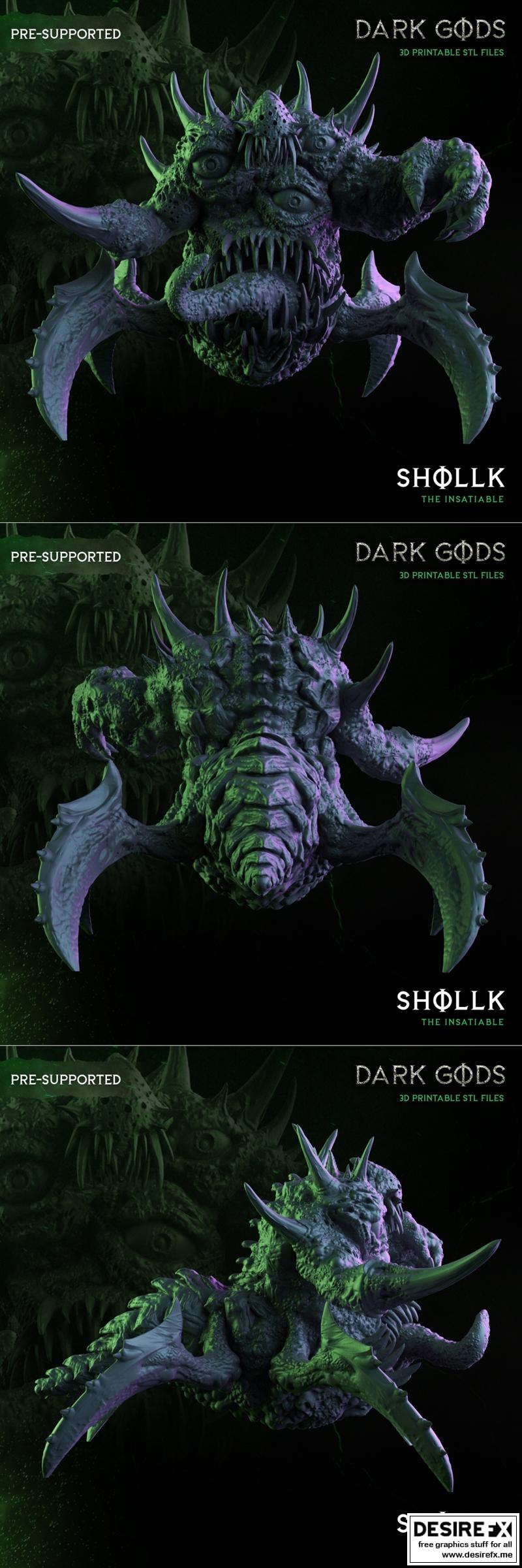 Desire FX 3d models | Shollk – Dark Gods – 3D Print Model