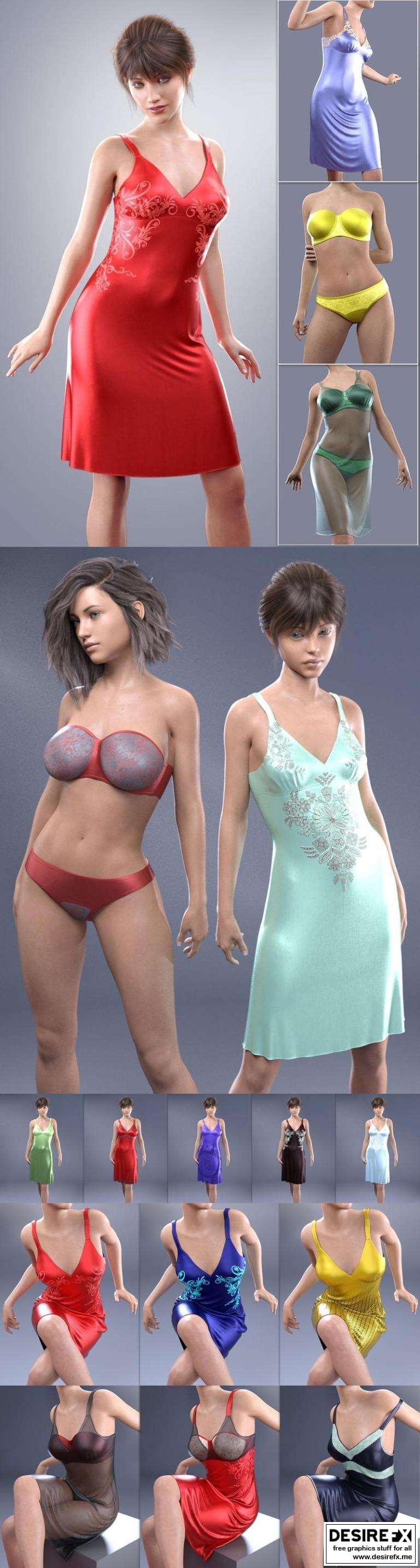 Desire FX 3d models | dForce COG Gown for Genesis 8 Females