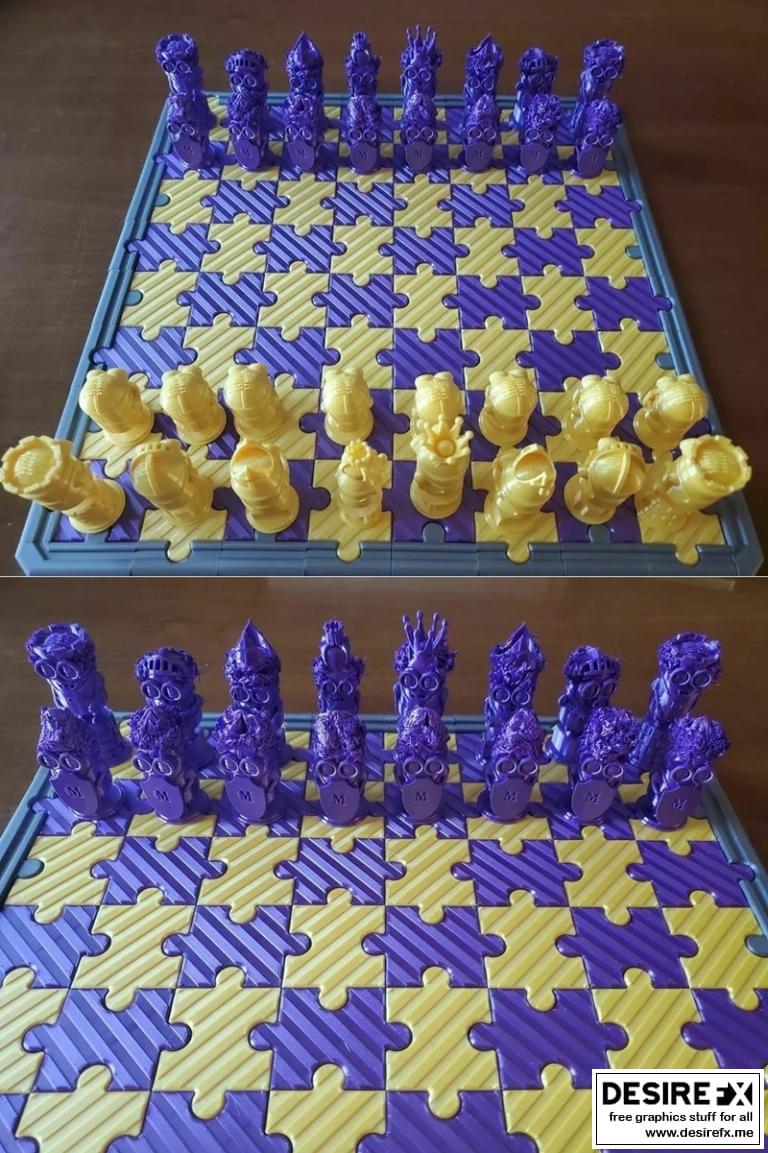 Desire FX 3d models | Minion Chess – 3D Print Model