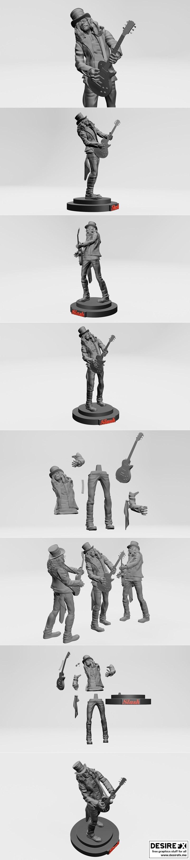 Desire FX 3d models | Saul Hudson – Slash – 3D Print Model