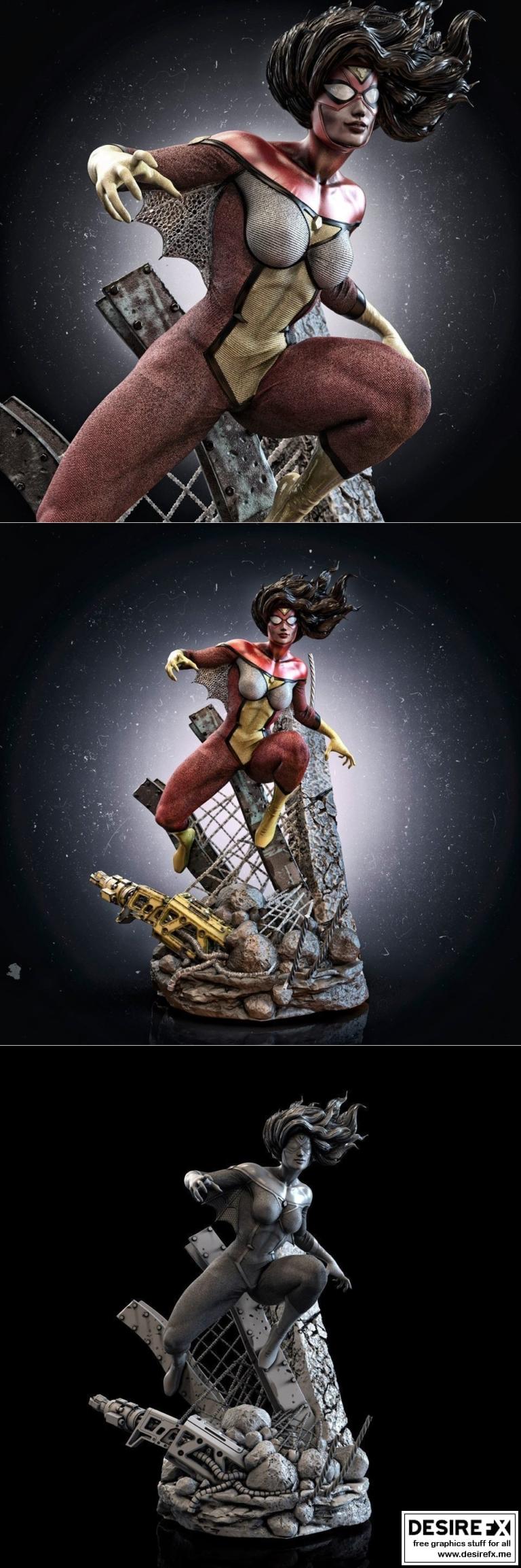Desire FX 3d models | Spider Woman – 3D Print Model
