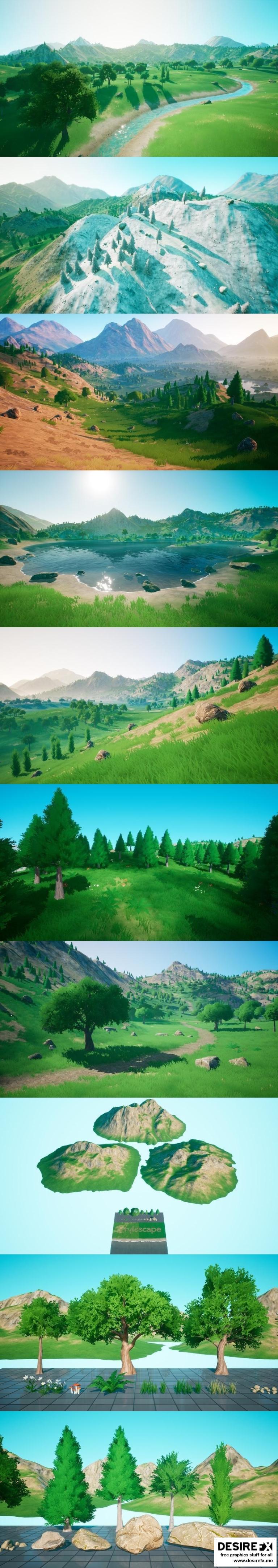 Desire FX 3d models | Unreal Engine – Stylescape – Stylized Environment Kit