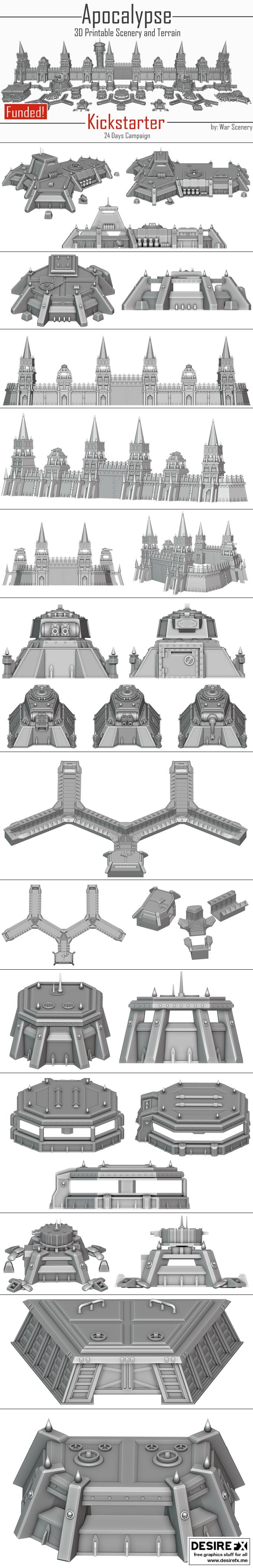 Desire FX 3d models | Apocalypse Fortress – 3D Print Model