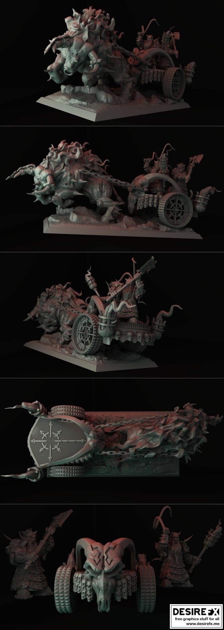 Desire FX 3d models | Chaos Dwarf Chariot – 3D Print Model