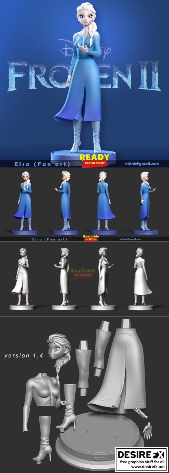 Desire FX 3d models | Elsa – Frozen 2 – 3D Print Model