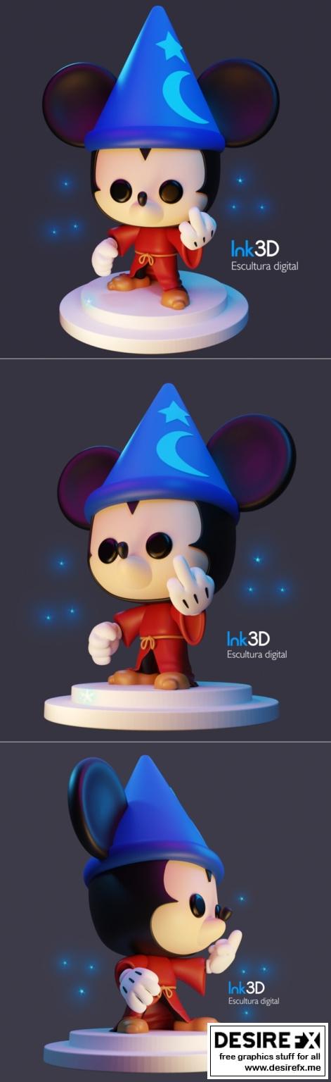 Desire FX 3d models | Mickey Mouse Badass – 3D Print Model