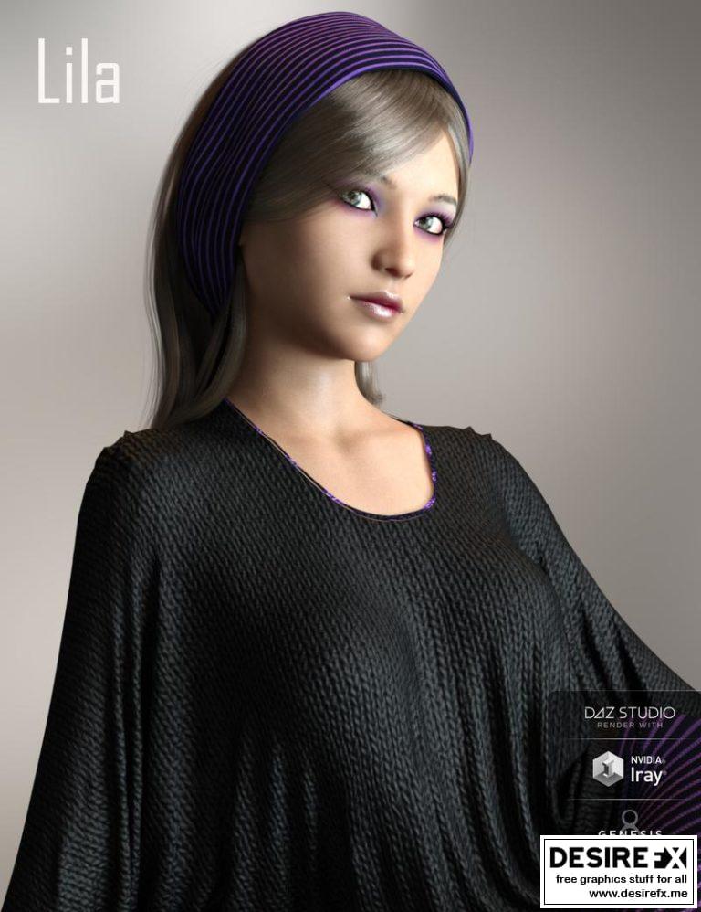 Desire FX 3d models | Lila for Genesis 3 and Genesis 8 Female