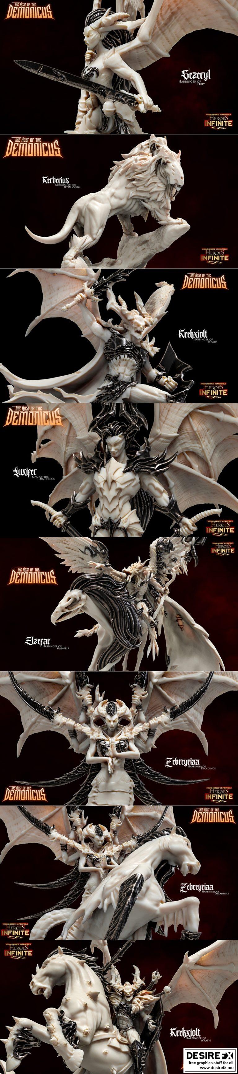 Desire FX 3d models | The Host Of The Demonicus – 3D Print Model