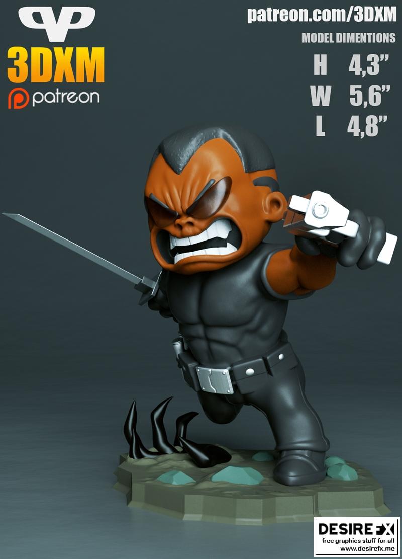 Desire FX 3d models | Blade Chibi – 3D Print Model