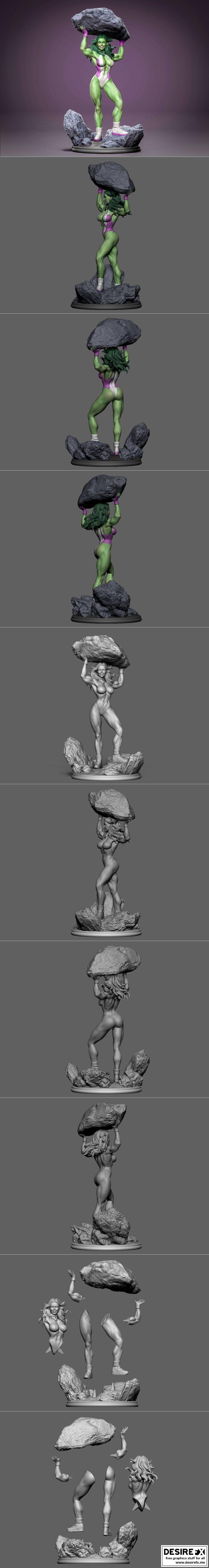 Desire FX 3d models | She-Hulk – 3D Print Model